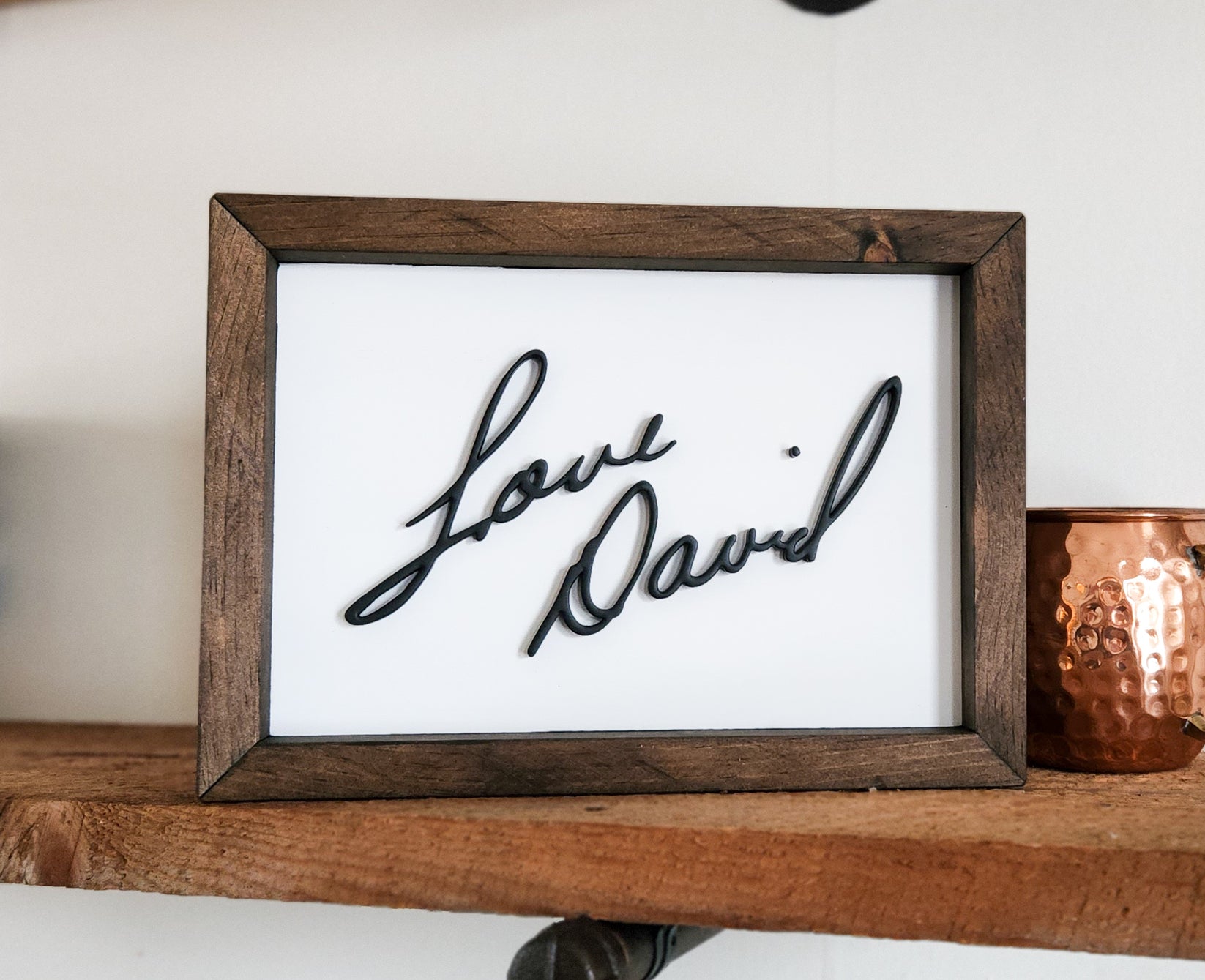 Custom Handwriting Sign – CoalCountryWoodworks